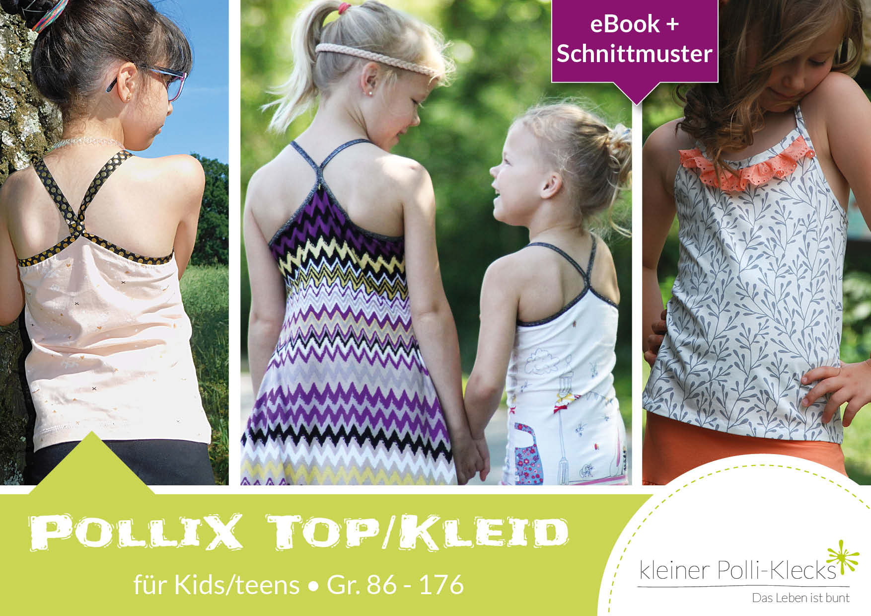 PolliX Top und Kleid - Gr. 86 - 176 - Schnitt + Anleitung ...